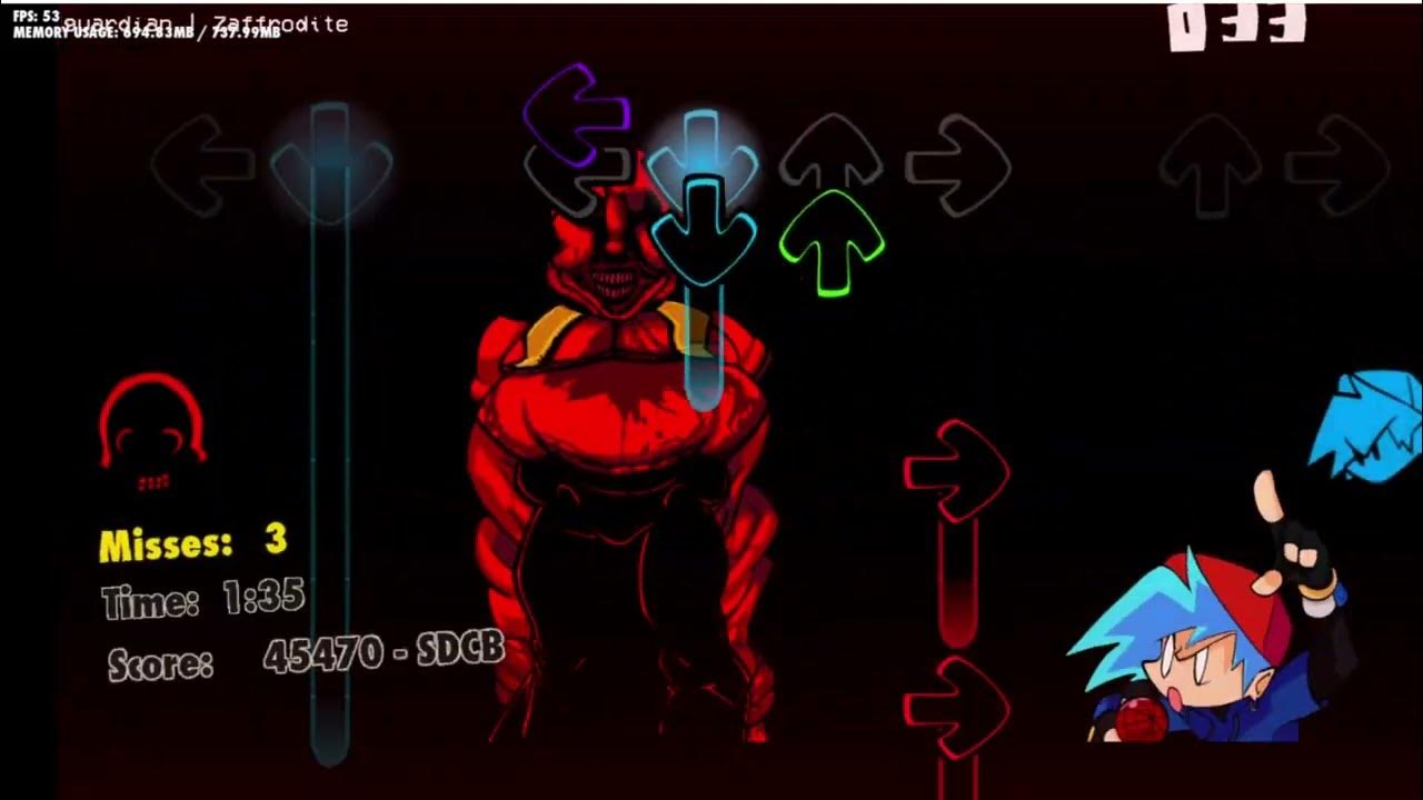 Fnf Hell Reborn Canceled V2 Build Guardian Youtube