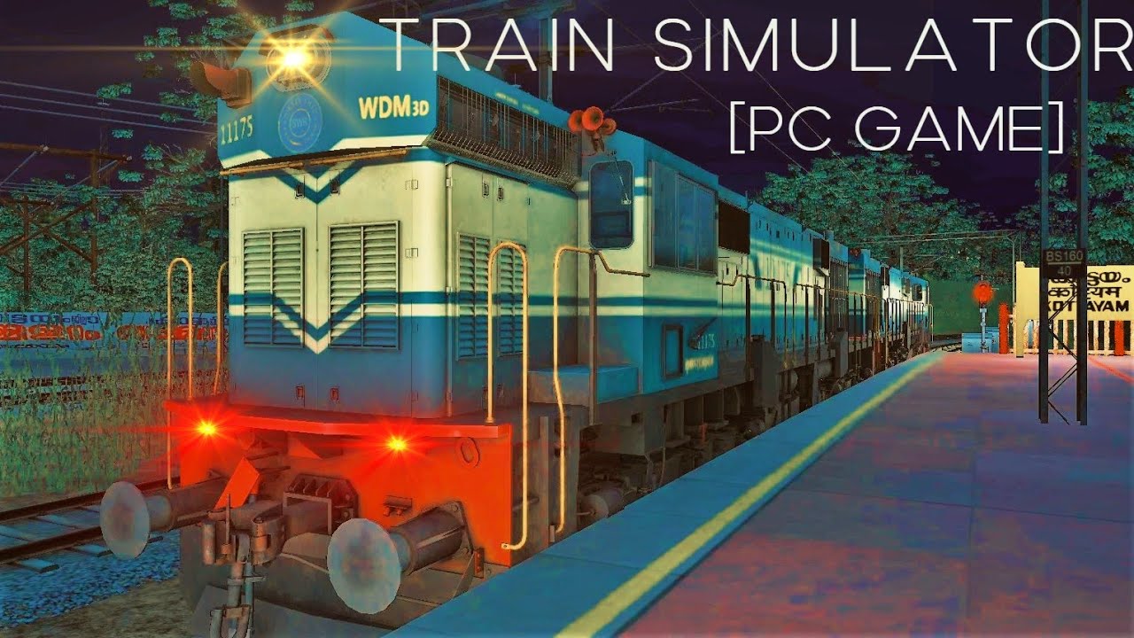 KJM WDM3D Loco Cab Ride at Night | Bangalore Kochuveli Express | Indian ...