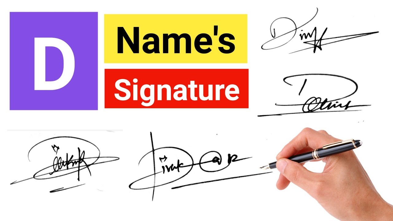 Signature Style Of my Name | D letter Signature | D Signature Ideas ...