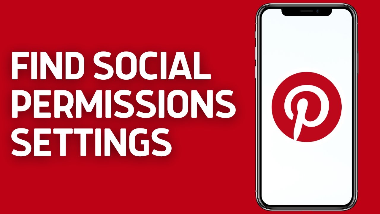 How To Find Social Permissions Settings On Pinterest - YouTube