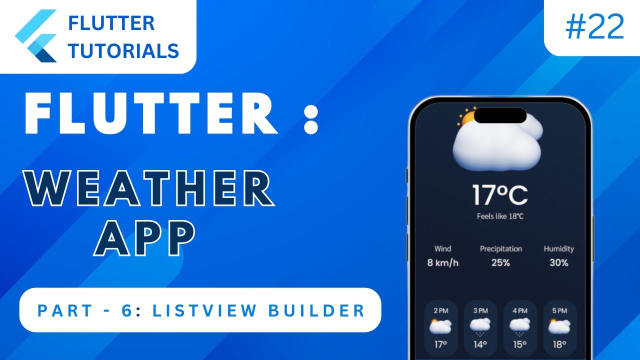 Flutter Weather App 🌦️ Part 6 Flutter Basic Tutorial App 5619