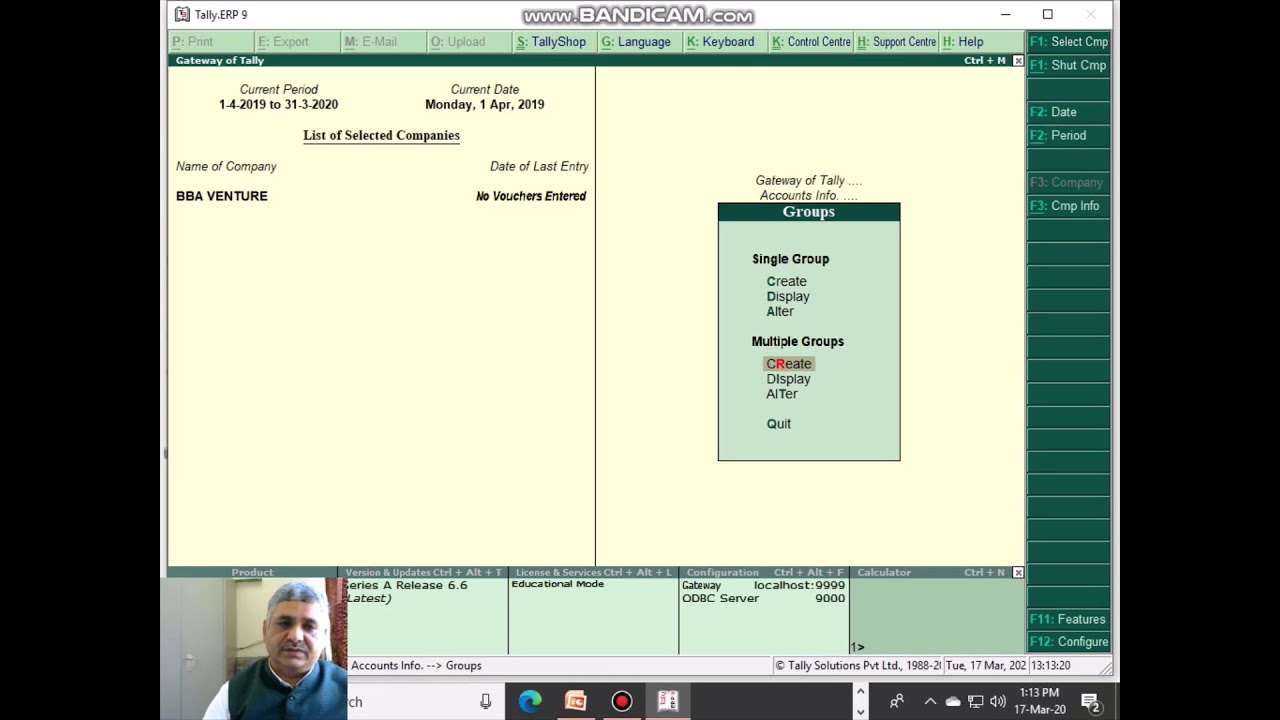 7 Creating Multiple Groups in Tally ERP 9 Sanket Vij - YouTube