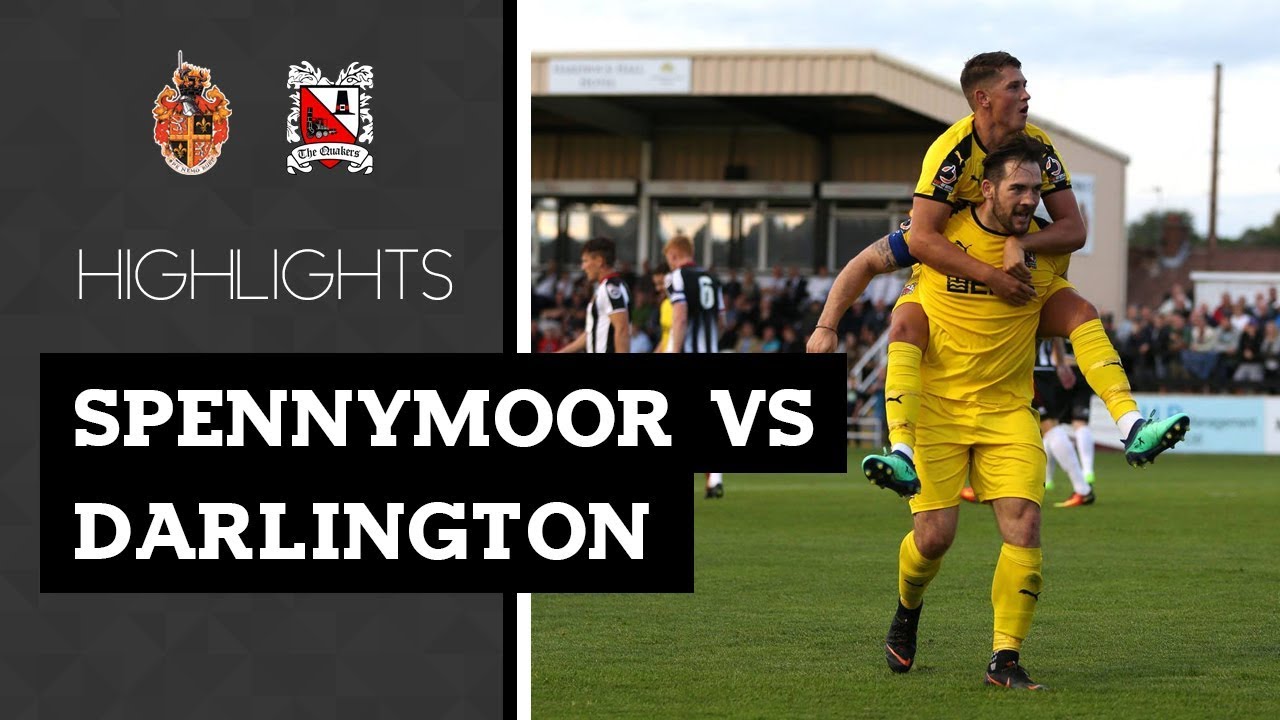 Spennymoor Town 2-2 Darlington - Vanarama National League North - 20181/9 - YouTube