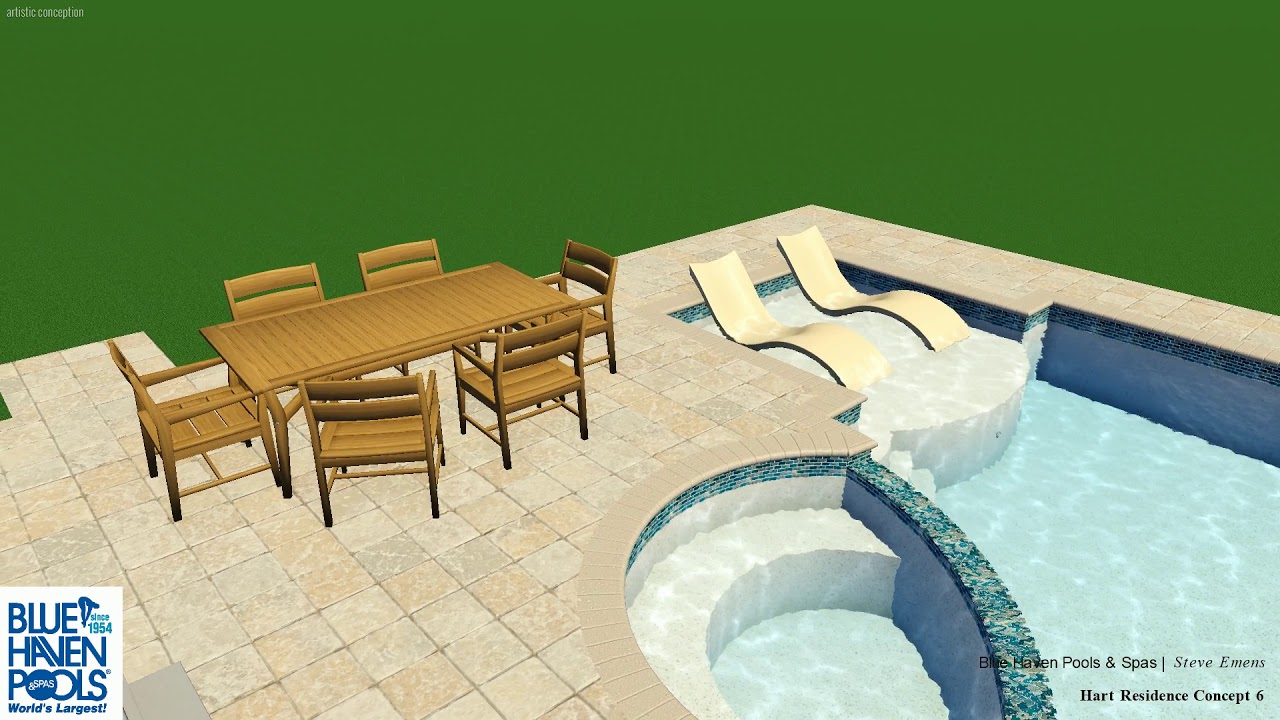Hart swimming pool concept 6 - YouTube