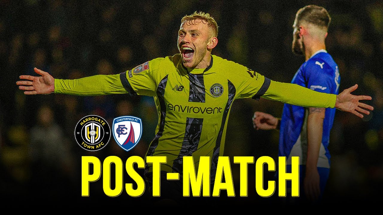 POST MATCH // Dean Cornelius after his late winner against Chesterfield ...