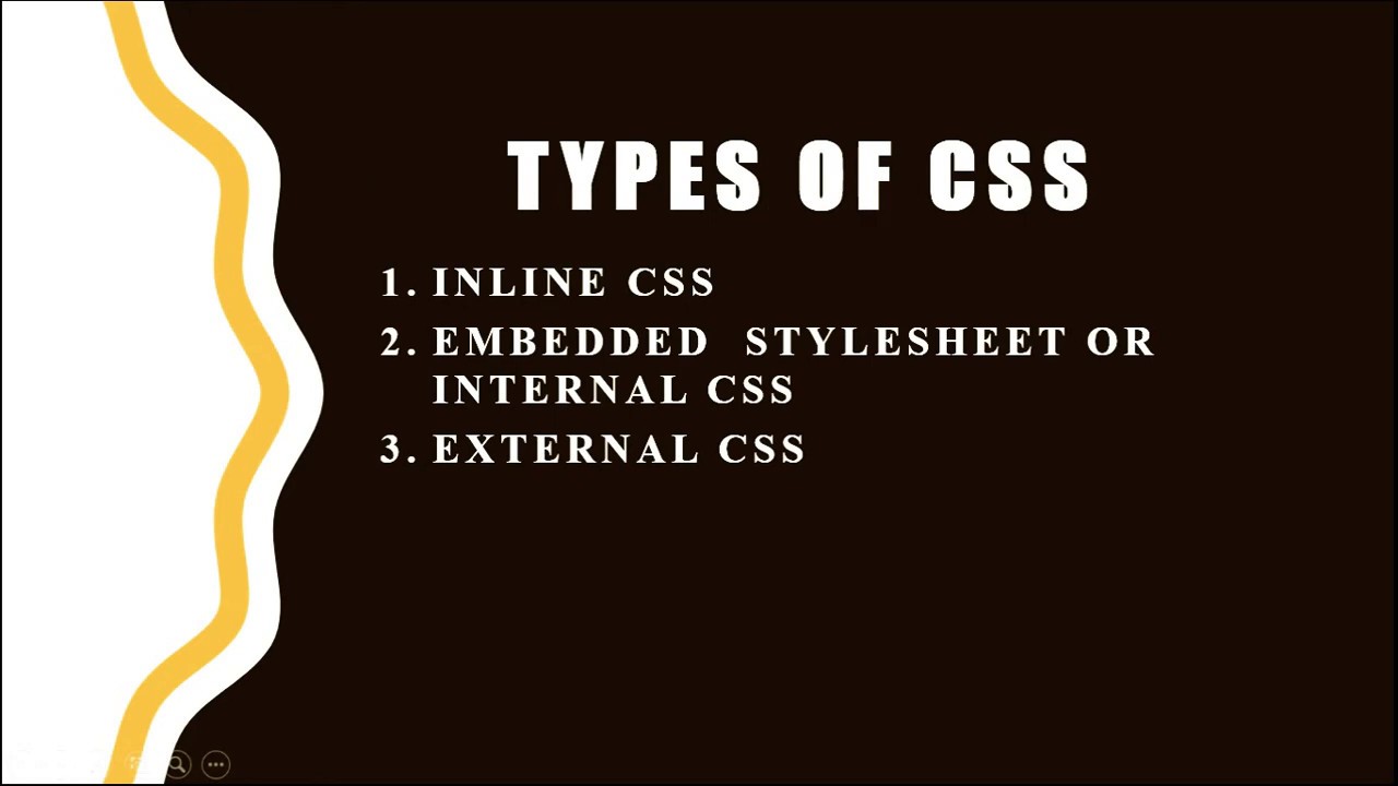 Types Of Css Part 1 Inline Css Explaination With Example Youtube 0584