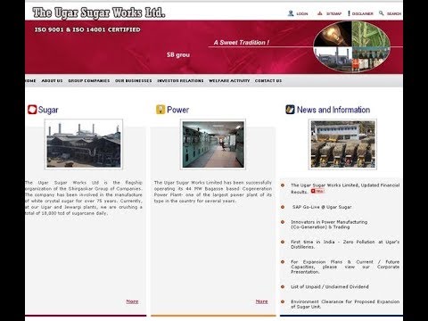 The Ugar Sugar Works Limited !! {Latest update 2018} - YouTube