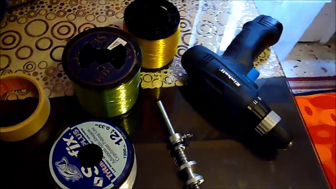 Fishing Line Spooling machine - YouTube