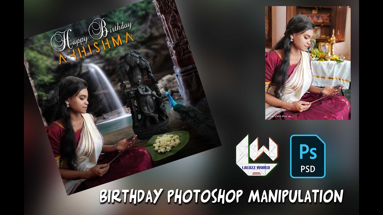 Birthday Poster Designing 4 |Photoshop Manipulation | Laluzz World ...