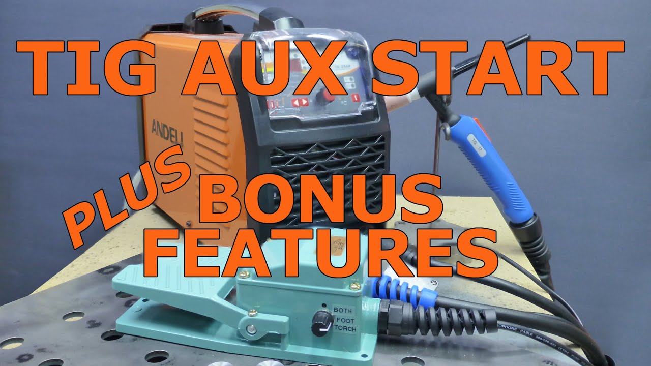 Low Cost TIG Welder Foot Switch Aux Start - YouTube