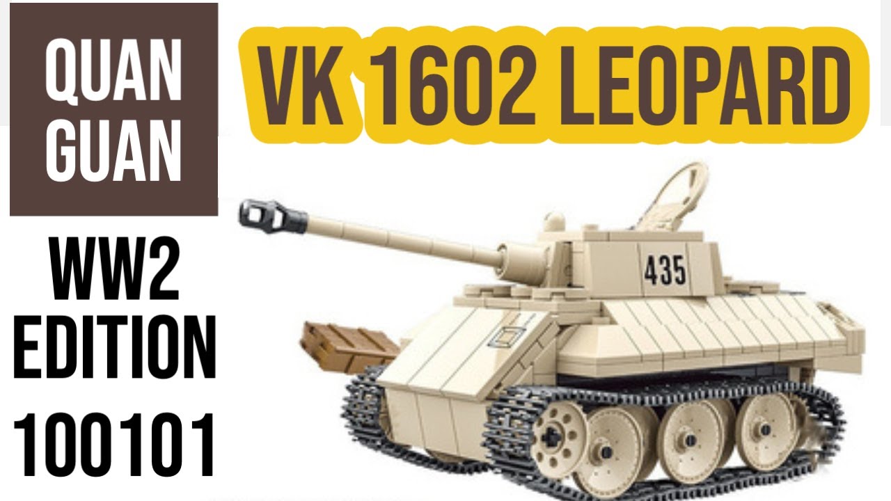 How To Build German VK 1602 Leopard WW2 Tank | Lego Quan Guan 100101 ...