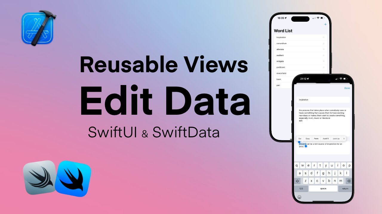 How To Edit Data With Swiftui And Swiftdata Create Reusable View With 2507