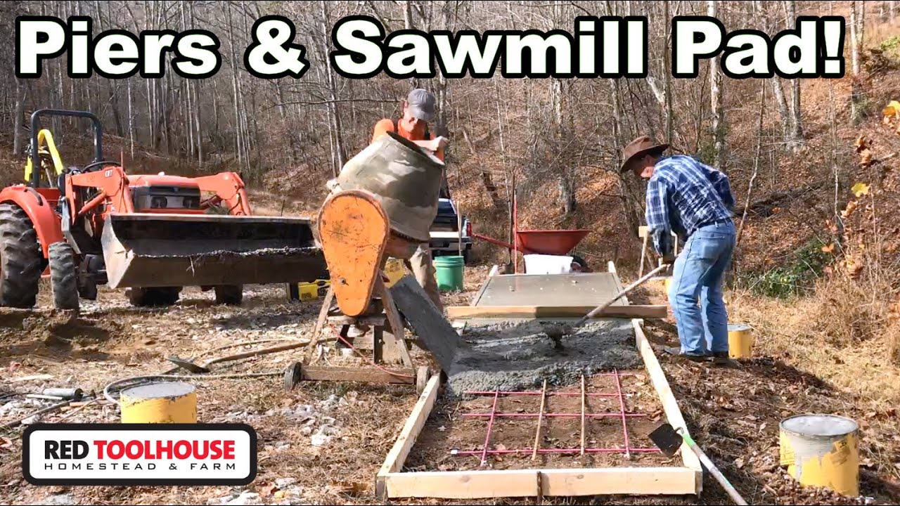 Ultimate Sawmill Shed: Part 1 - Concrete Work - YouTube