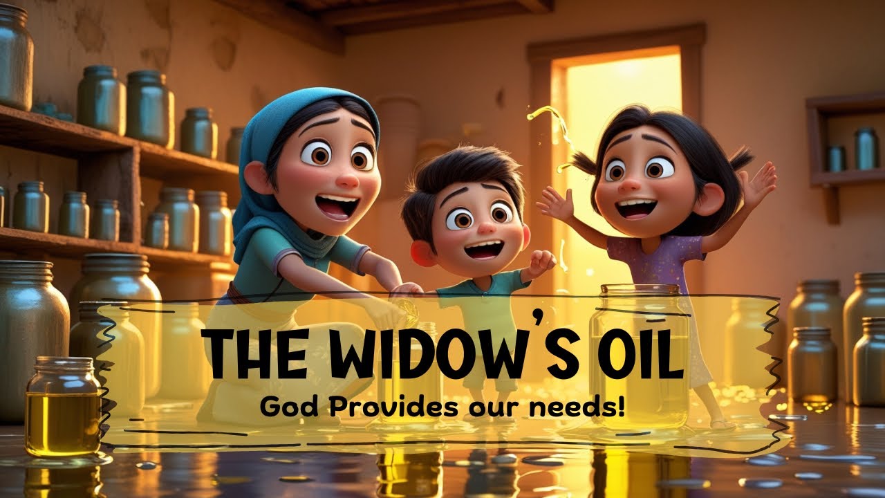 The Widow’s Oil | Animated Bible Story for Kids | God Provides our ...