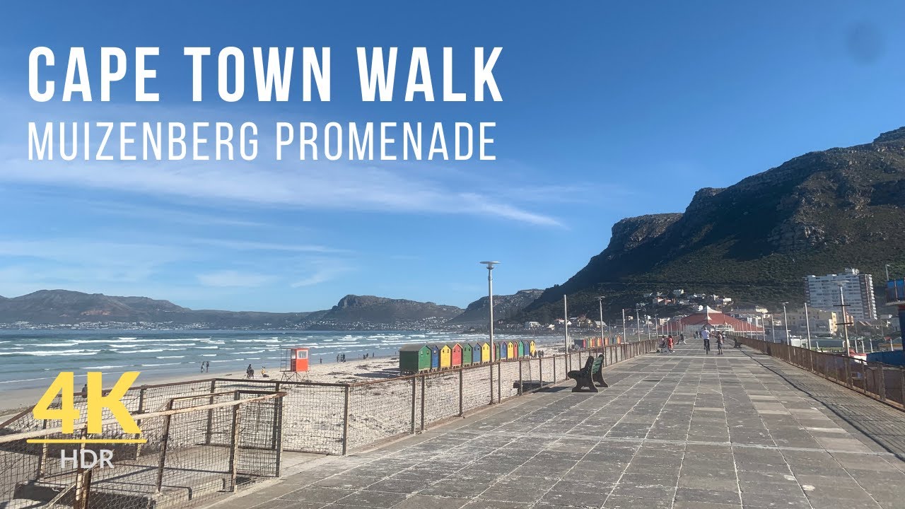 Muizenburg Promenade - Cape Town Walking Tour [4K] - YouTube