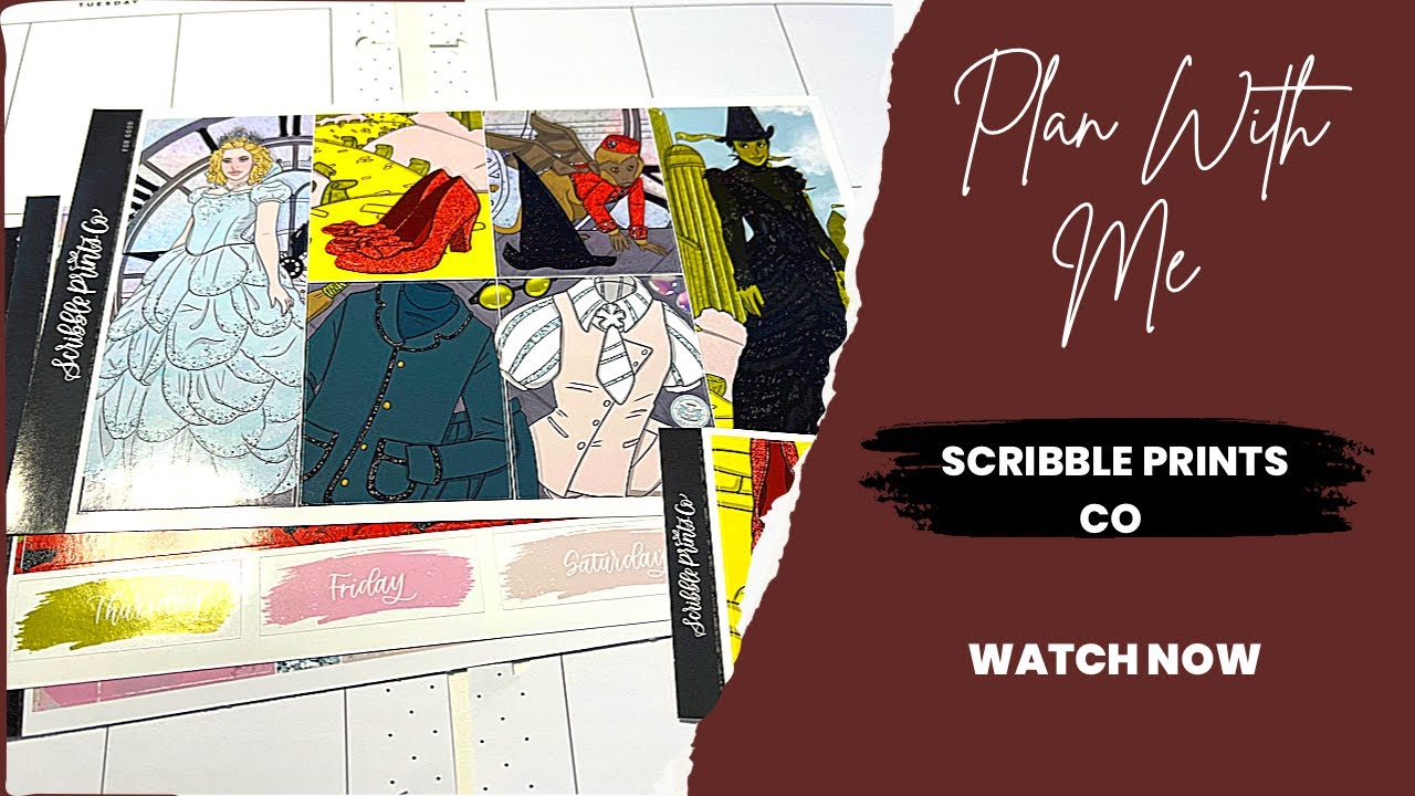 Plan With Me// Featuring Scribble Prints Co// Happy Planner - YouTube