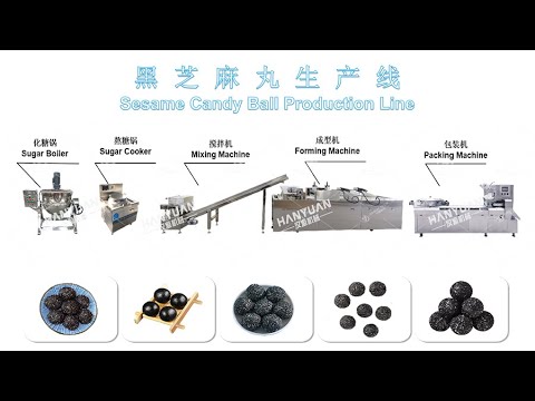 Sesame Candy Ball Molding Machine|How to make sesame candy ball|Sesame ...