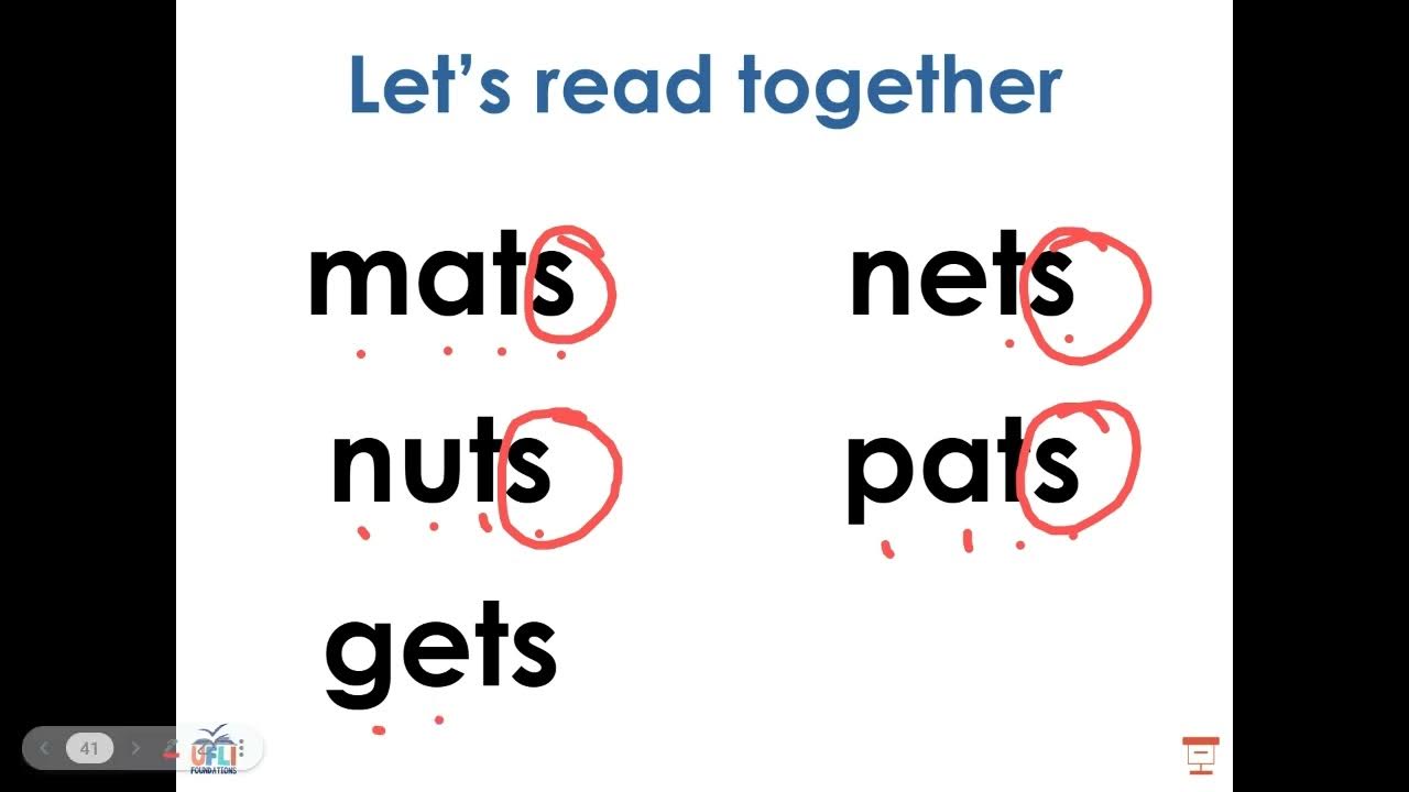 UFLI Lesson 20: -s /s/ - YouTube