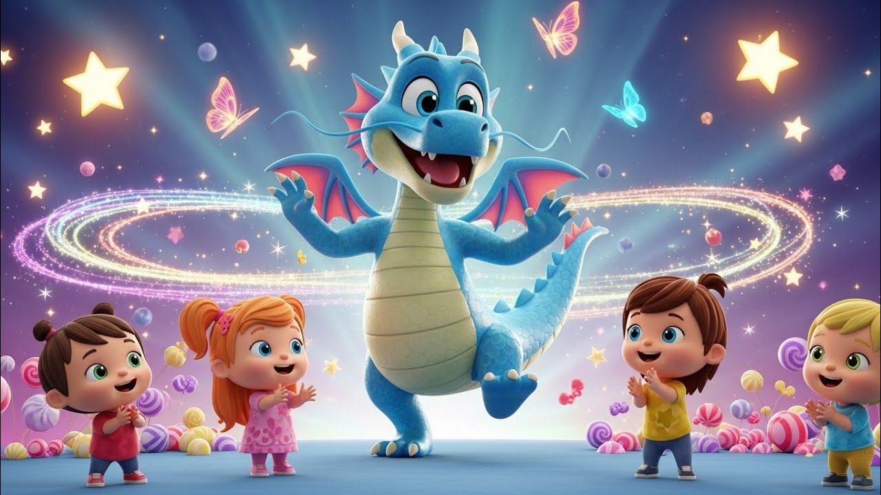 Dragon's Dazzling Dance Party 🐉💃 | Energetic & Magical Nursery Rhyme ...