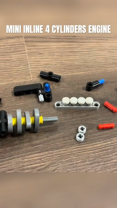 LEGO Technic Mini Inline 4 Cylinders Engine Tutorial & Test - YouTube