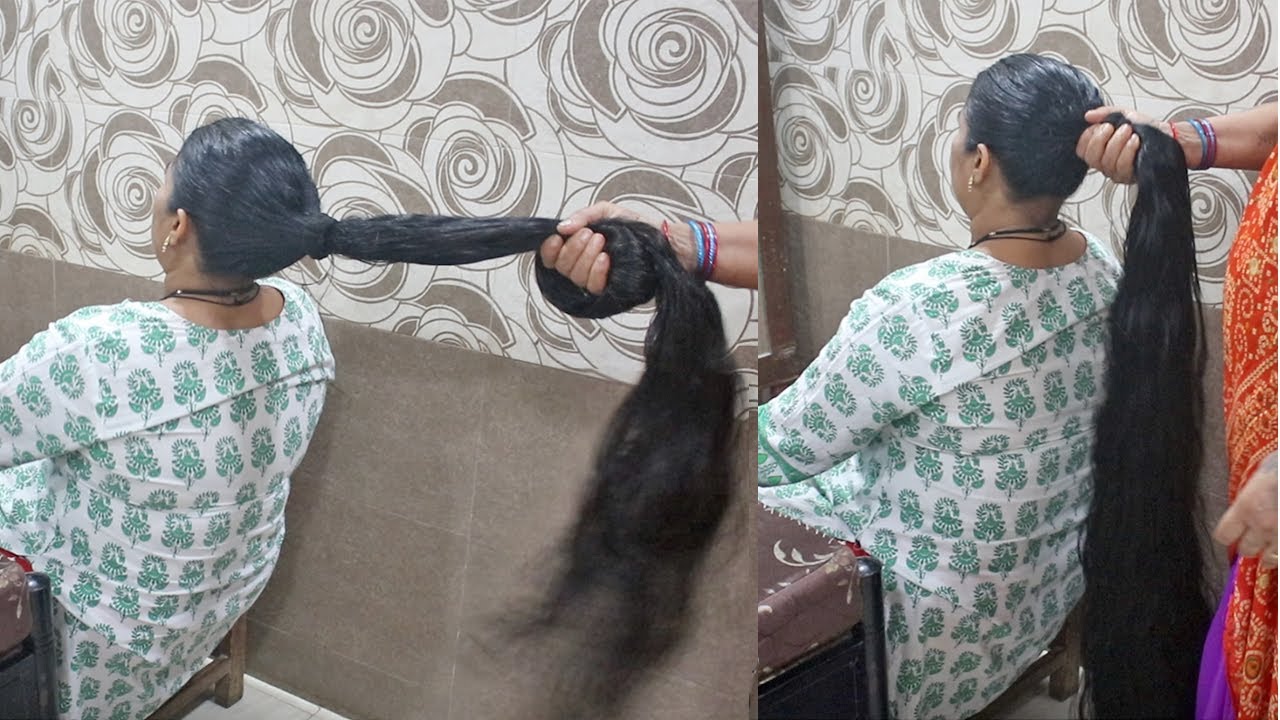 Ponytail Strength Challenge Hard Hair Pulling Challenge Long Hair
