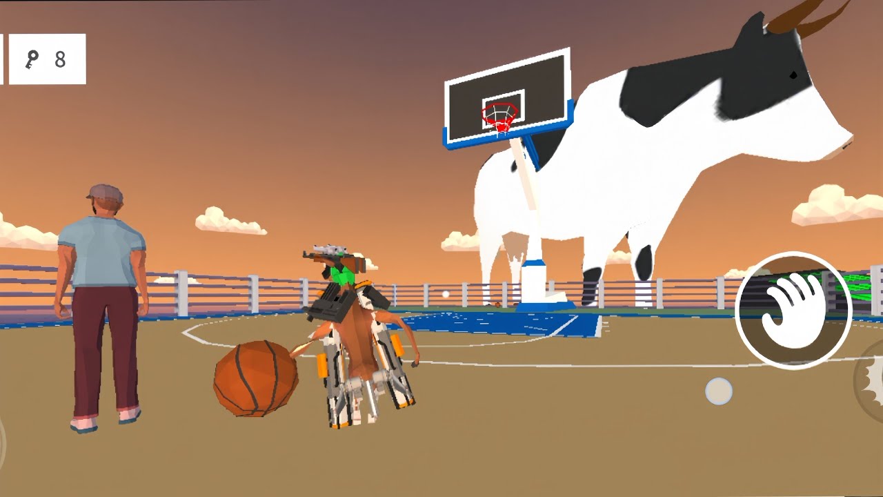 DEEEER SIMULATOR MAIN BASKET 🏀 LAWAN SAPI - YouTube