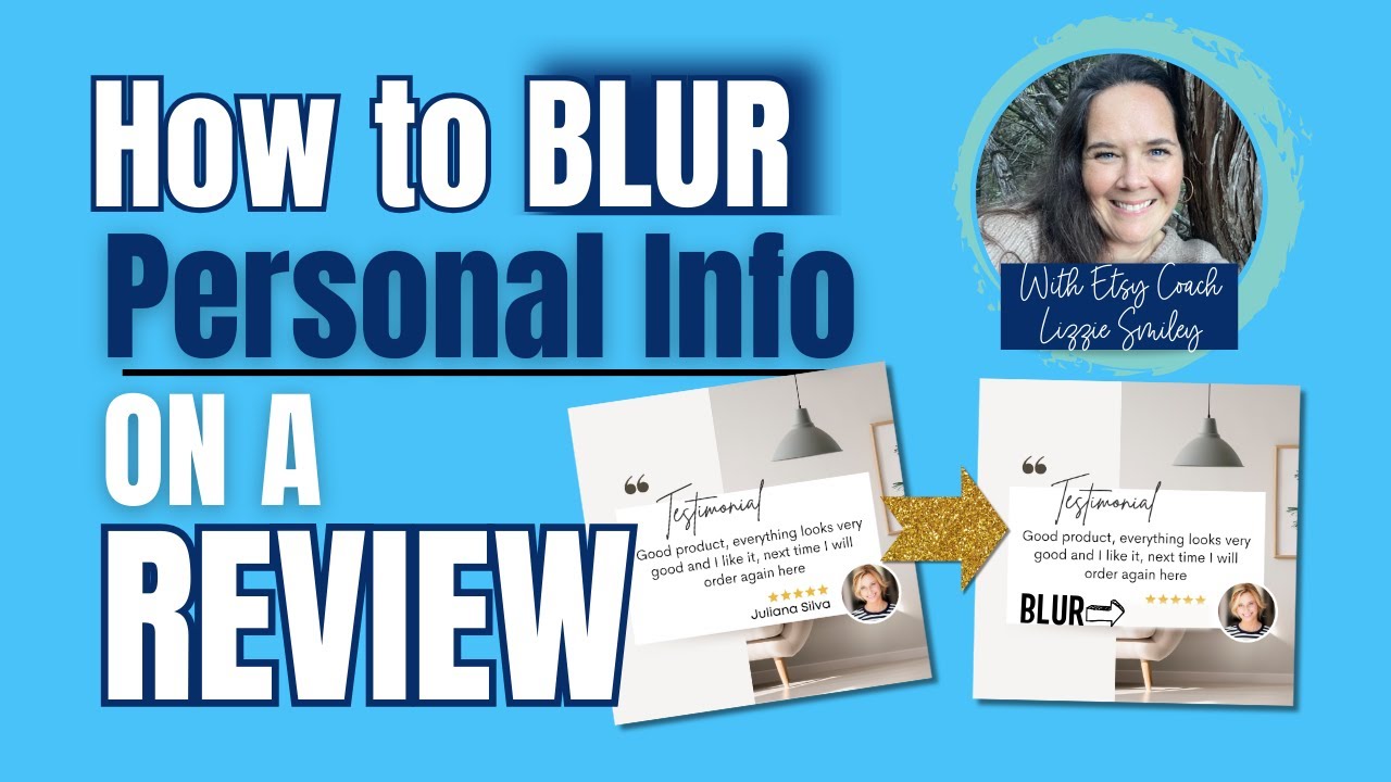 How Blur Personal Information from a Review with Canva - YouTube