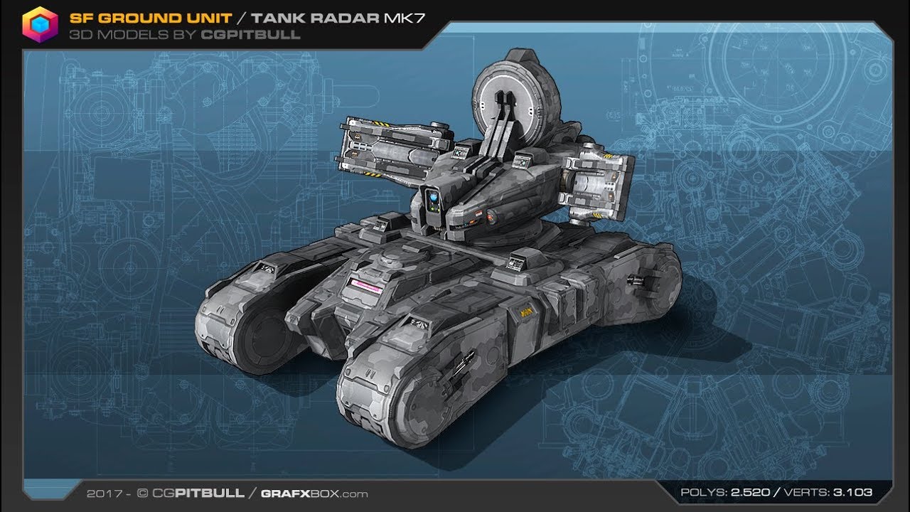SciFi Ground Units / Tank Radar MK7 - YouTube