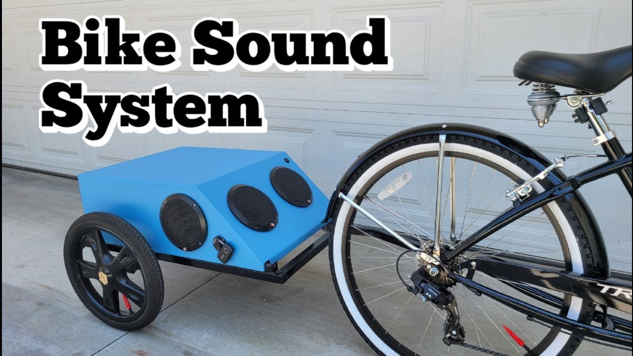 Bike Trailer Speaker Box - bluetooth - by CaliWood Specialty - YouTube