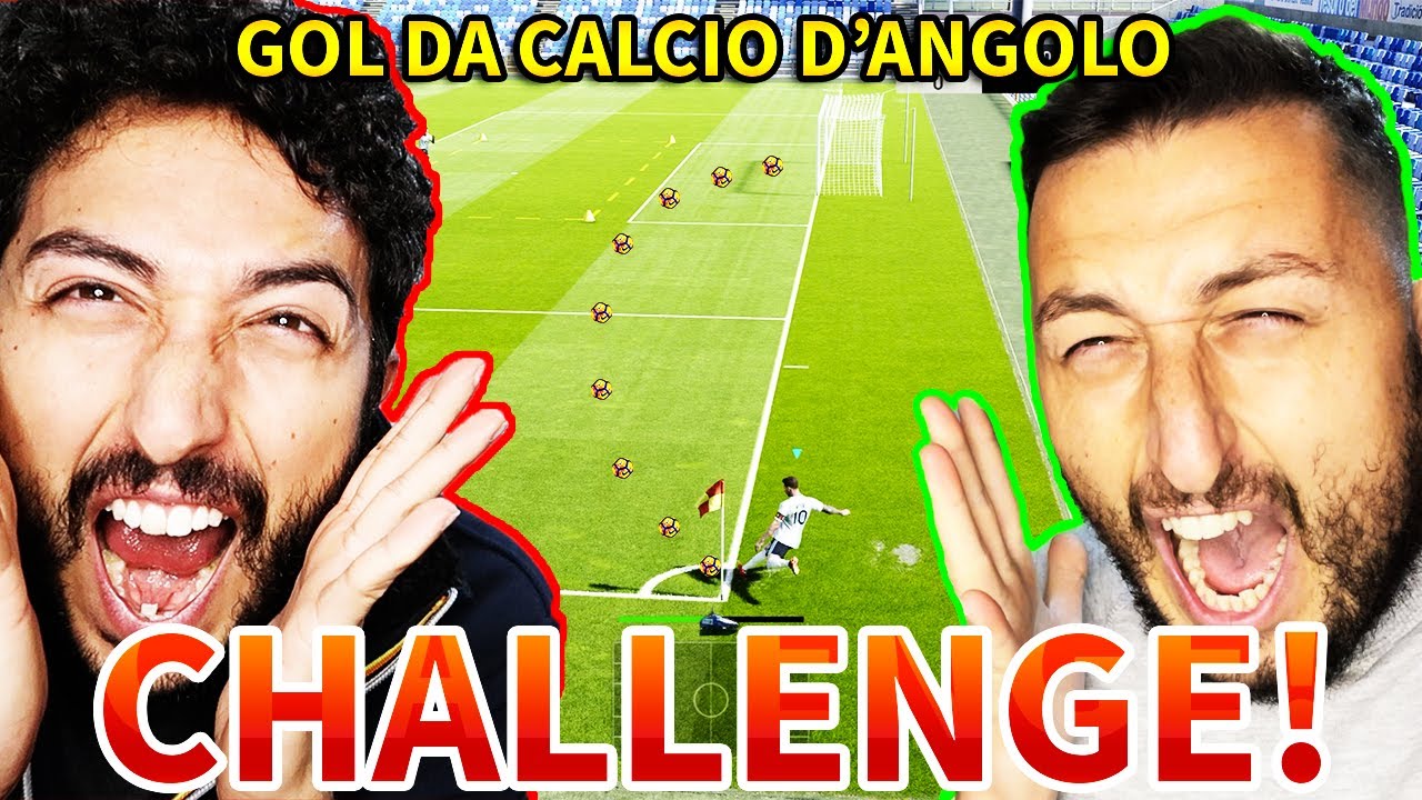 😱🦵🏻⚽️ 📐 GOL CORNER KICK CHALLENGE EPICA‼️ GABBOMAN VS FABIO‼️ - YouTube