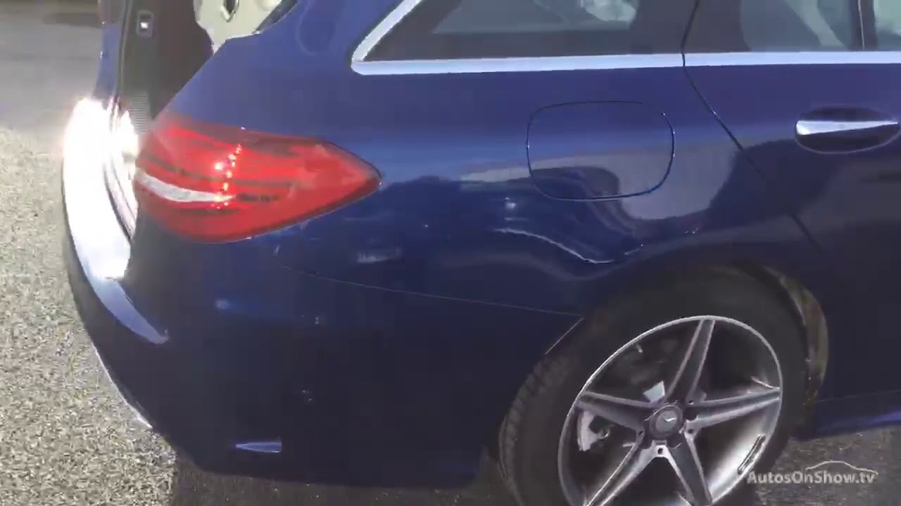 MERCEDES C-CLASS C220 BLUETEC AMG LINE PREMIUM PLUS BLUE 2014 - YouTube