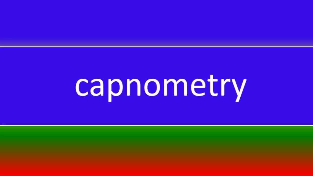 What is capnometry - YouTube