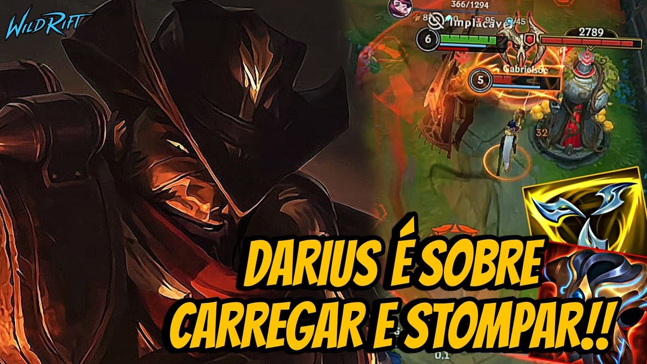 DARIUS ESTÁ TIER S! ELE NUNCA SAÍ DO META DA BARON LANE!! LoL Wild Rift ...