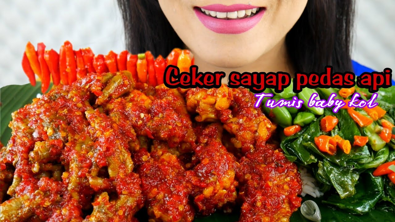 ASMR CEKER SAYAP PEDAS API, TUMIS BABY KOL, PETE | ASMR MUKBANG ...