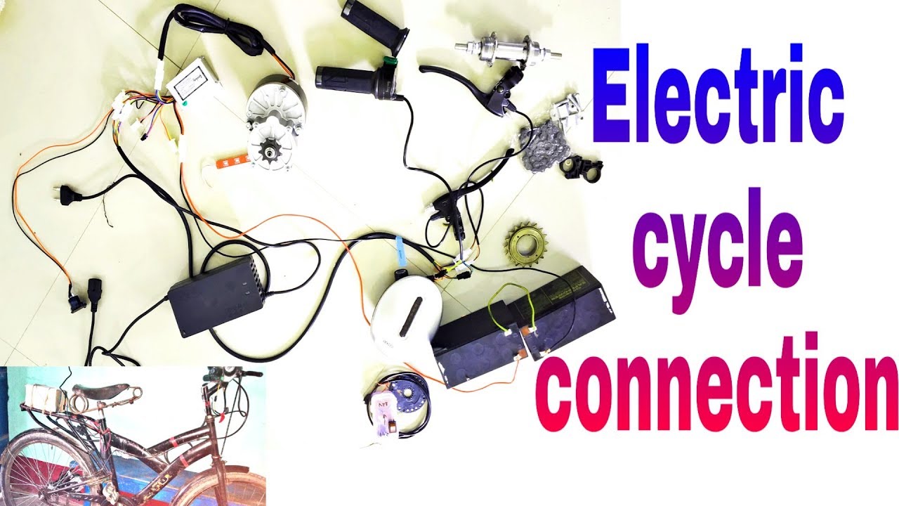 Electric cycle ka connection kaisa kare - YouTube