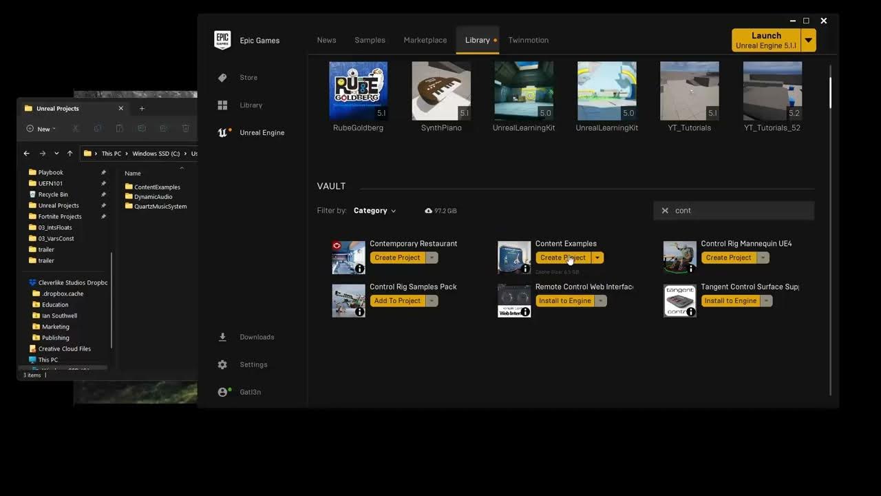 Learn how to explore the "Vault" in the #UnrealEngine section of the Epic Launcher. - YouTube