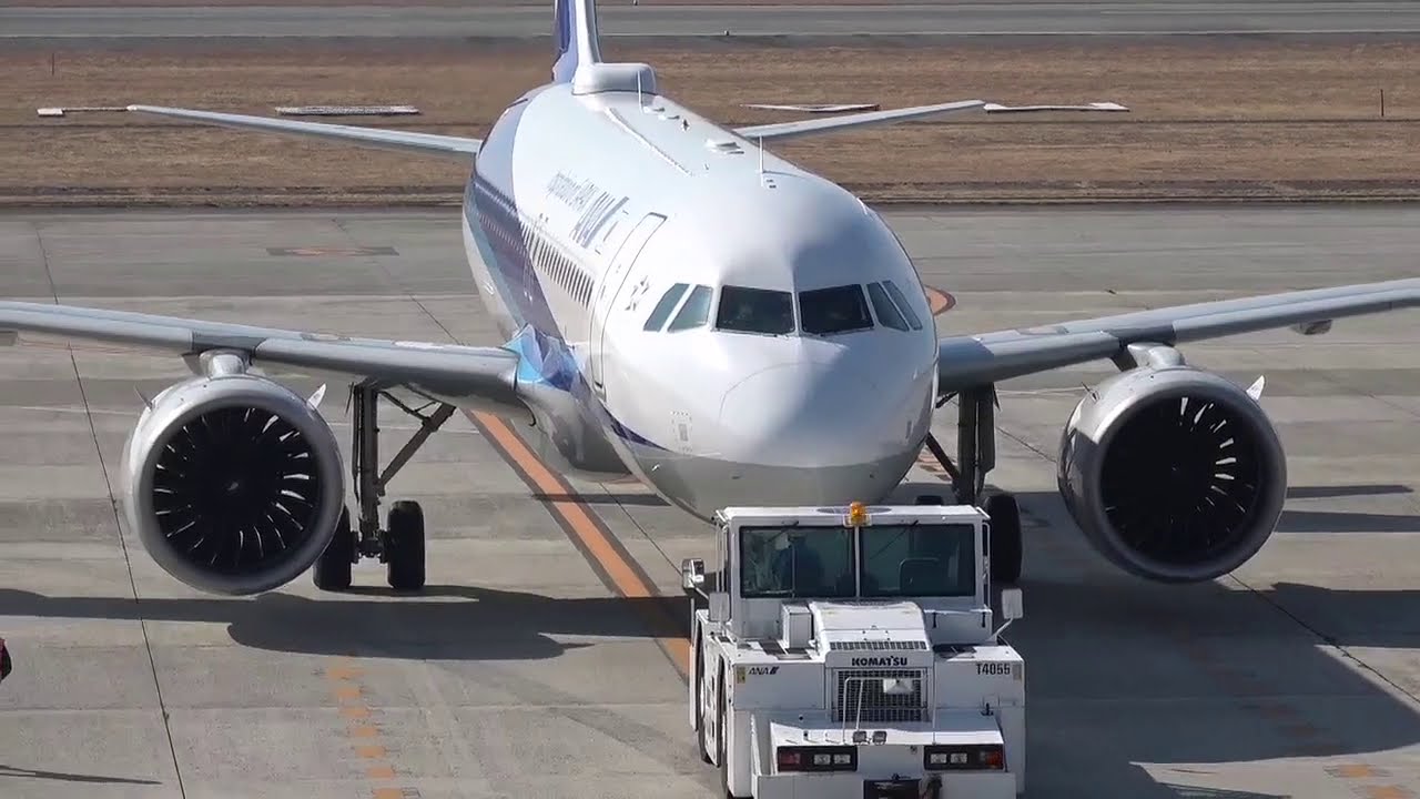 A320neo PW1127-JM Startup ANA JA212A 松山空港 20210121 - YouTube