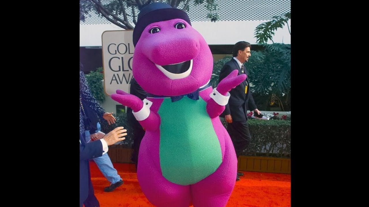 Barney at the 1998 Golden Globe Awards at the Beverly Hilton in Beverly ...