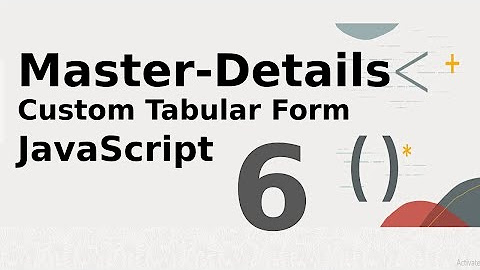 Master-Detail with Custom Tabular Form in Oracle APEX - YouTube