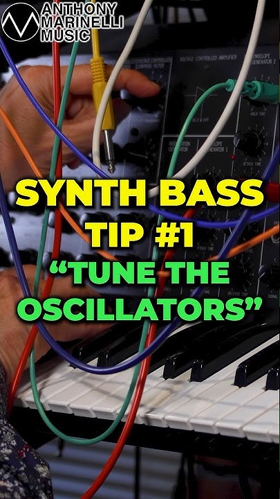 Synth Bass Tip #1 “Tune The Oscillators” - YouTube