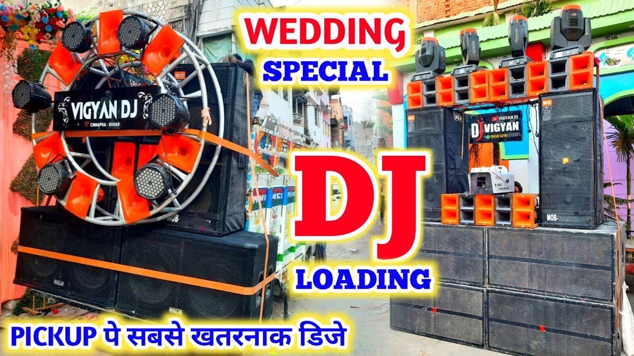 Wedding Special Dj Loading With (6 Bass, 6 Sharpy light) || Dj Truck ...