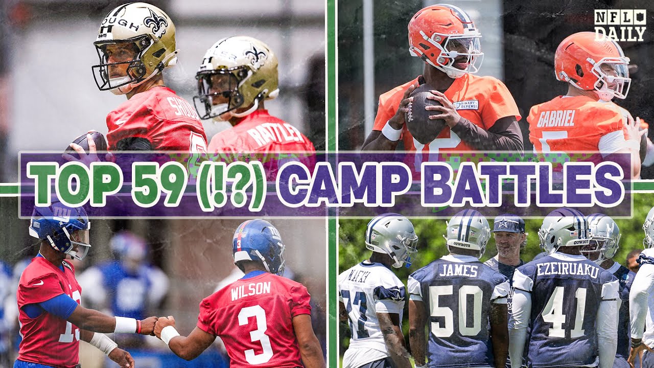 The Top 59 (!) Position Battles of NFL Training Camp - YouTube