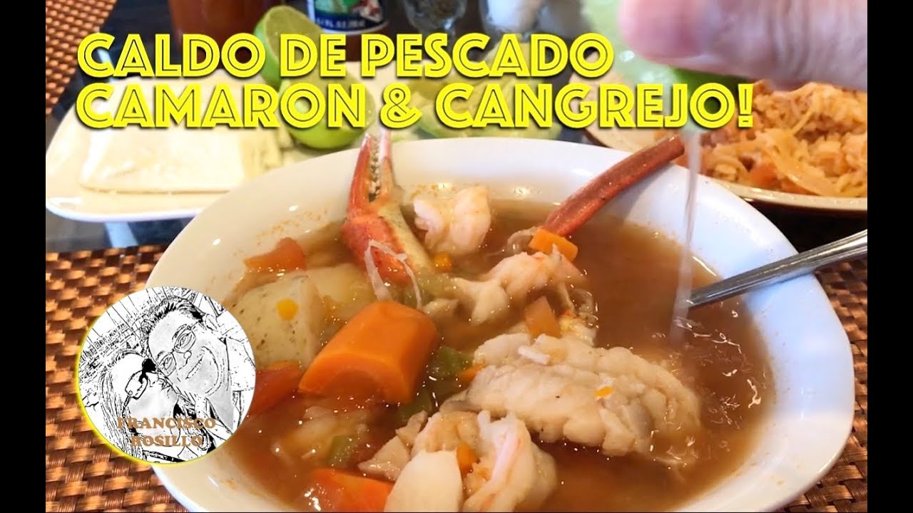 Caldo de Pescado con Camarones y Patas de Cangrejo - Como hacer Caldo ...