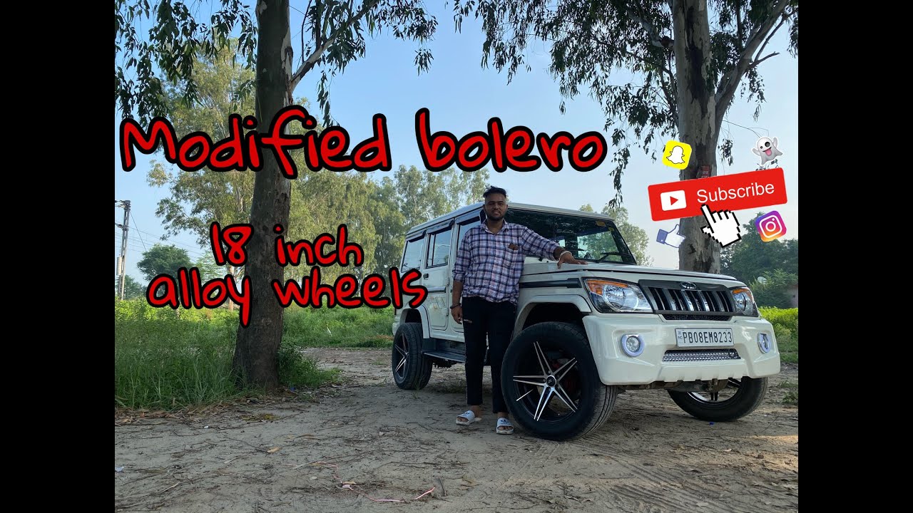 modified bolero 2020 | 18 inch alloy wheels | bolero sound system ...