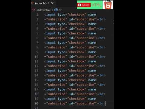 html input checkbox learn #coding #htmlcode #code #html #coder #htmltutorial #webdevelopment # ...