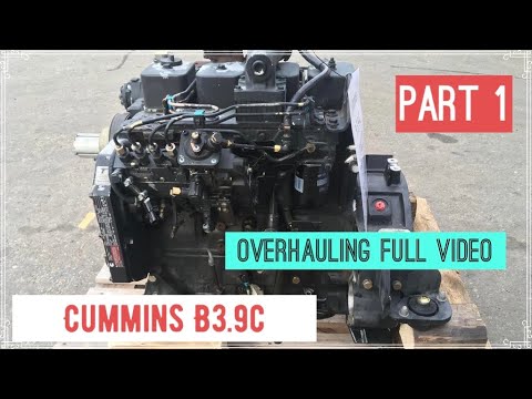 Cummins B3.9 engine overhauling full informative video how rebuild ...