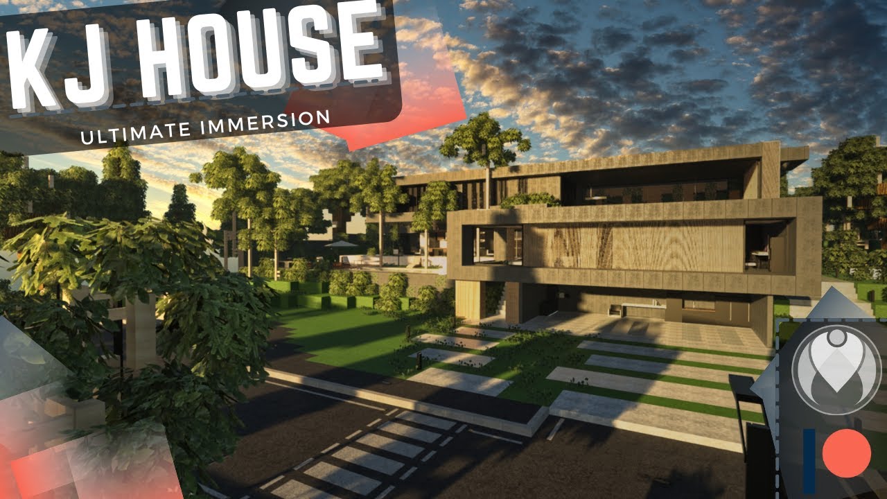 [4K]MINECRAFT: KJ Luxury House - Ultimate Immersion + Seus PTGI E12 ...