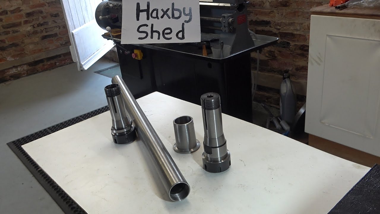HS38 Making a 5C collets drawbar and spindle bush - YouTube