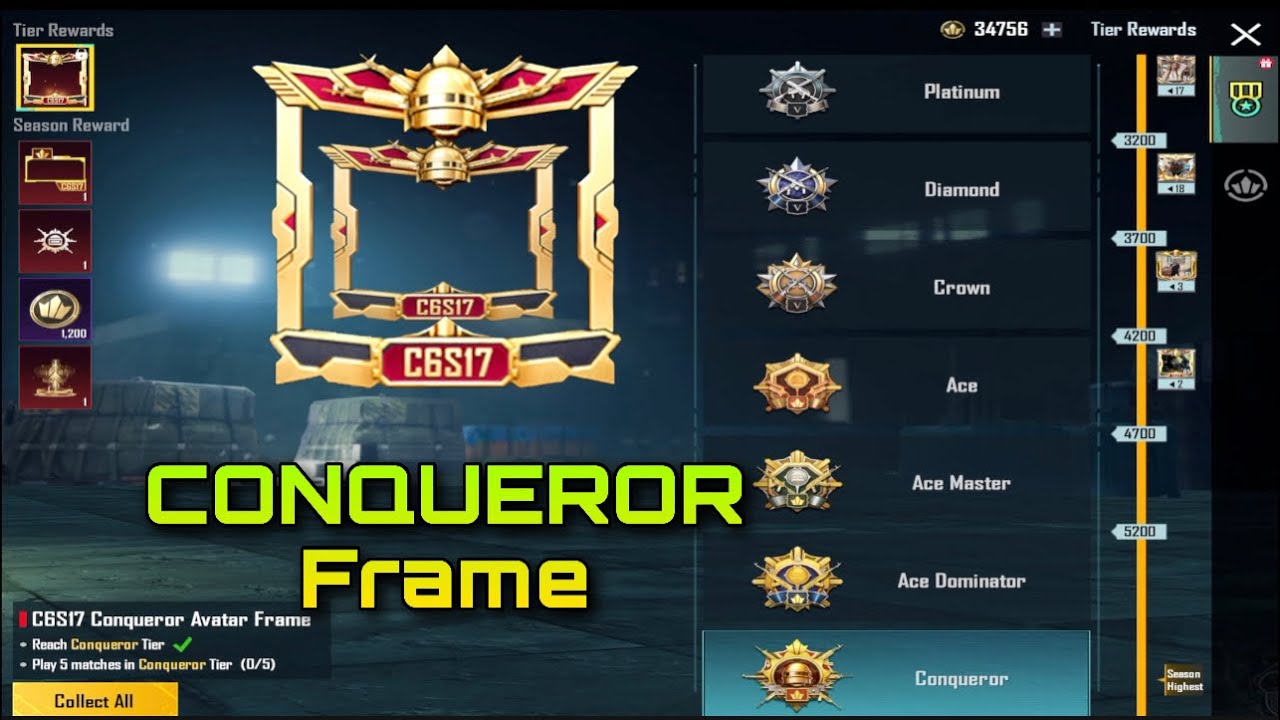 I got New Conqueror Frame by the last matches🔥 - YouTube