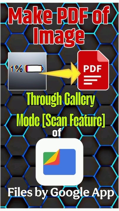 Make PDF using gallery mode in Files by Google App|Scan Feature in File by Google#shorts - YouTube